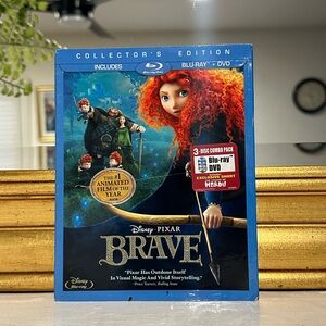 Pixar | Other | Disney Pixar Brave Bluray Dvd Combo Pack Colectors ...